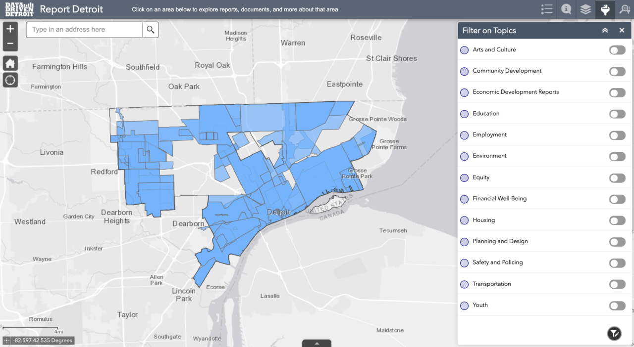 Report Detroit: Our Neighborhood Research Data Map | Data Driven Detroit